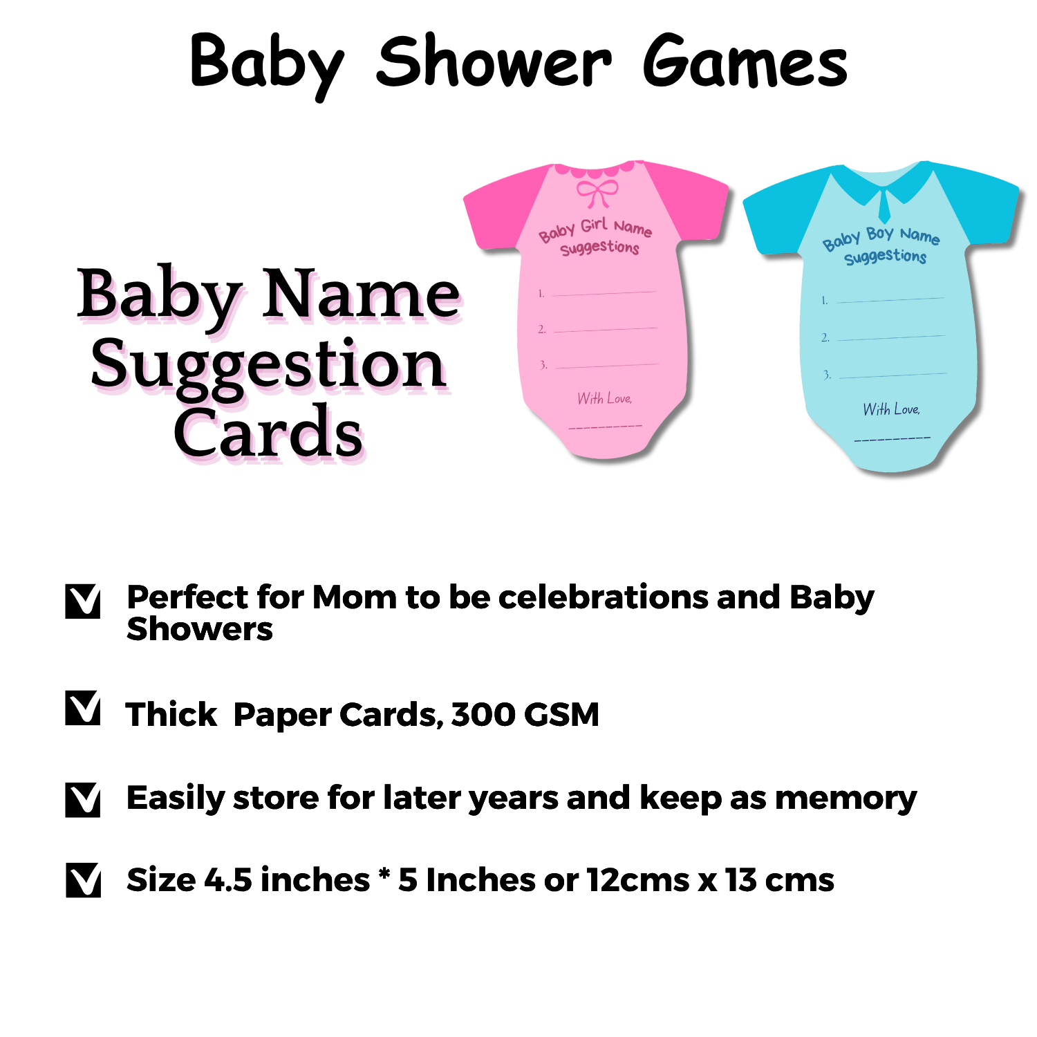 Name Suggestion Cards | Baby Shower Games– The Decor Cycle