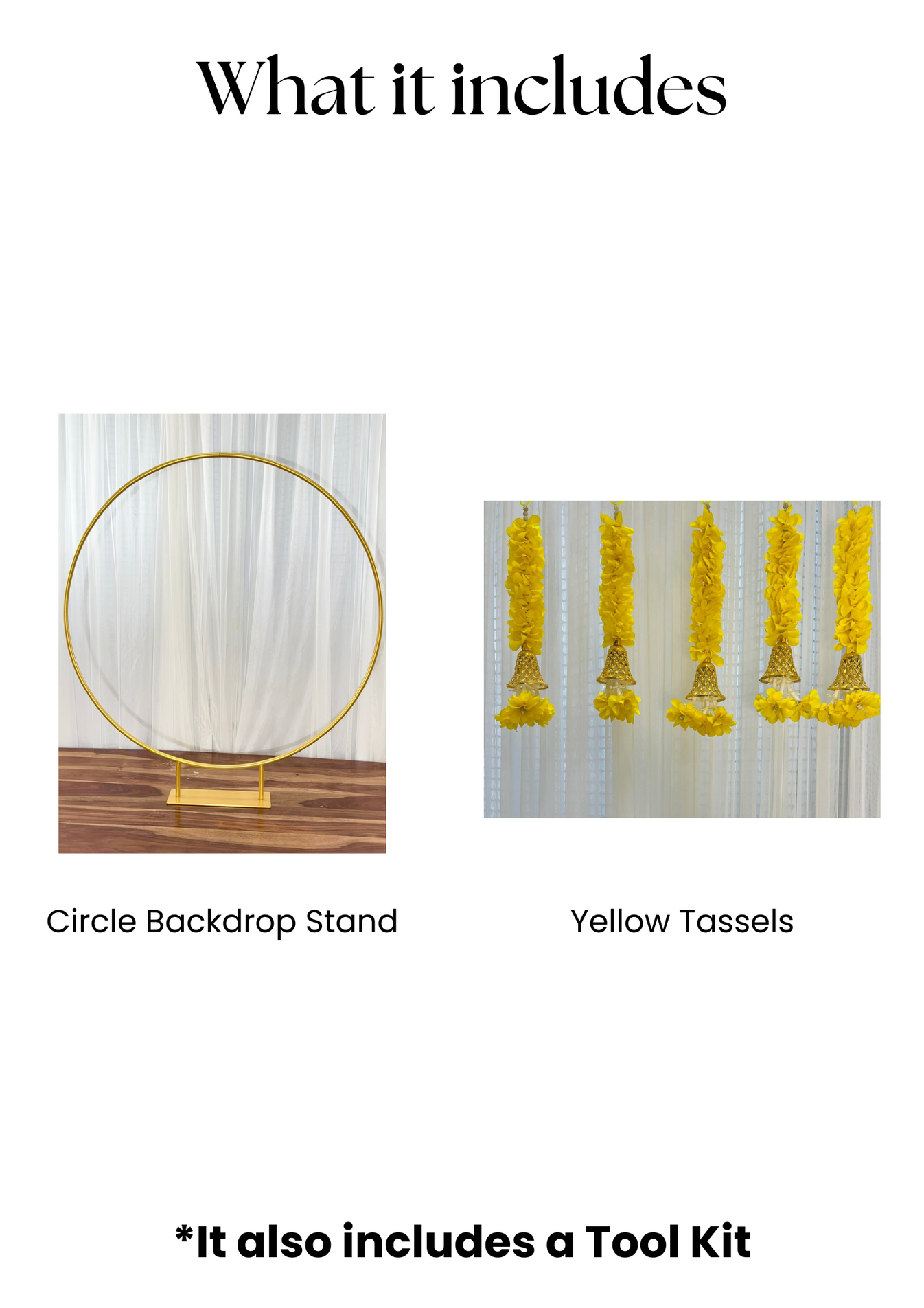 Yellow Tassels Circle Decor Set – The Decor Cycle