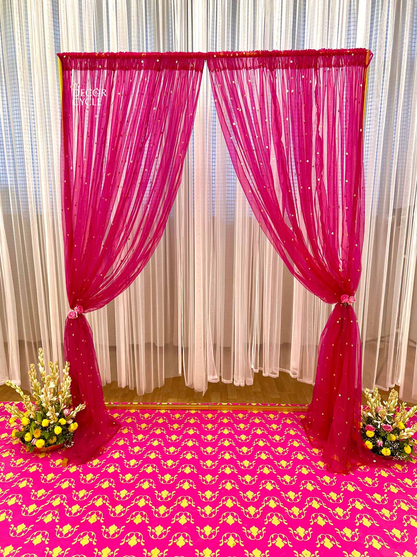 Sheer Pink Drape | Party Drapes & DIY Curtain Backdrops– The Decor Cycle