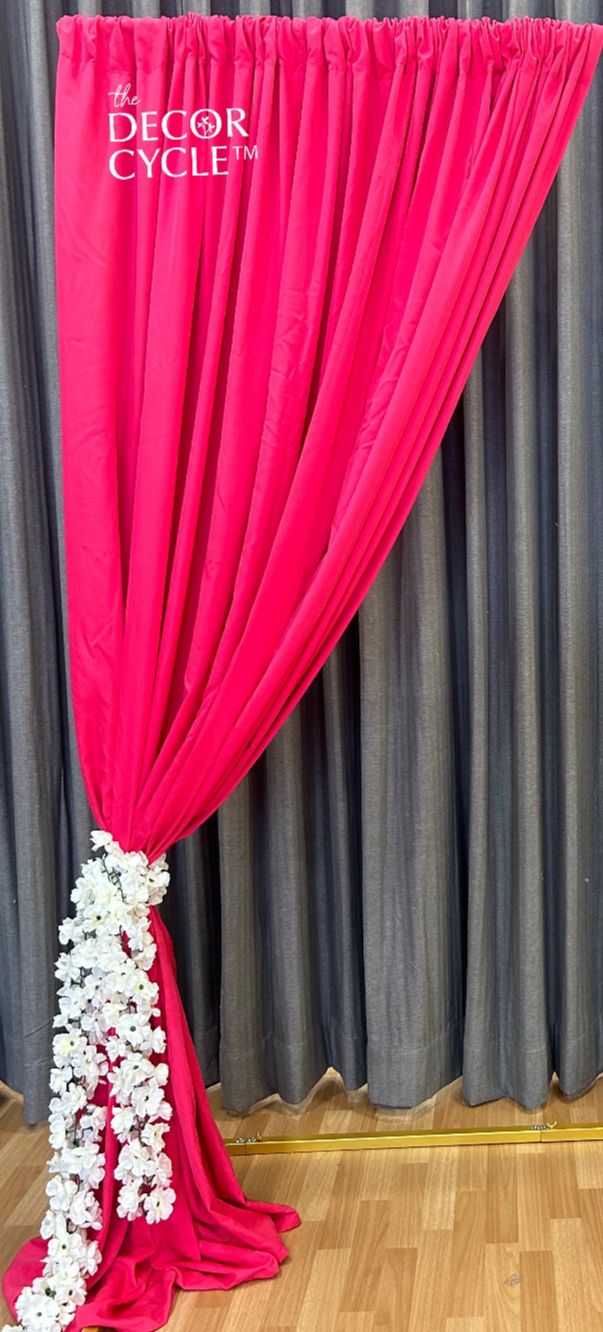 Dark Pink Drape – The Decor Cycle